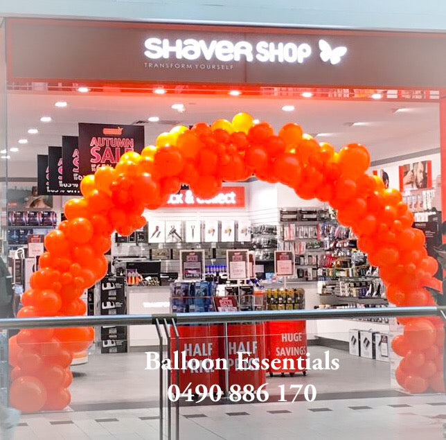 Grand Opening Shaver Shop Parramatta | balloon garland | balloon arch