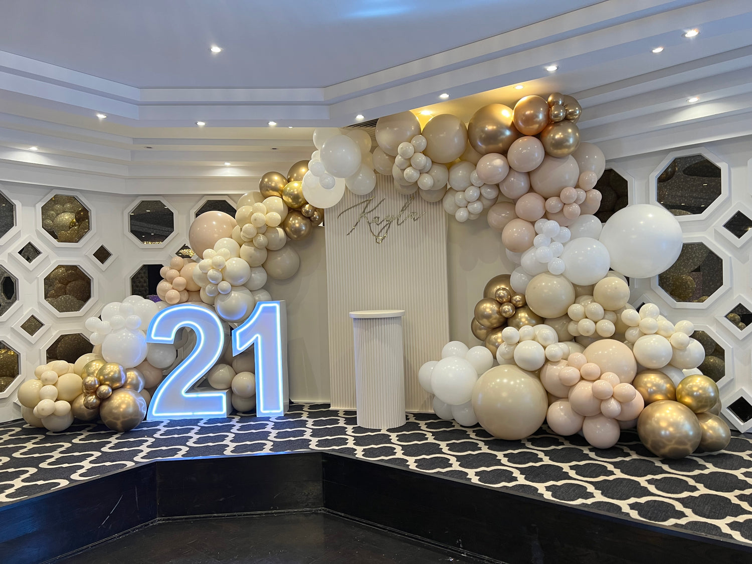 21st Kayla Birthday – Balloon Essentials